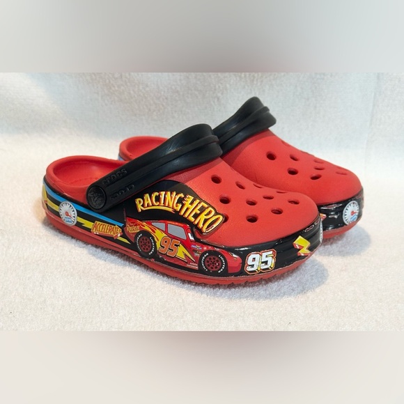Shoes | Toddler Lightning Mcqueen Racing Hero Crocs Size 8c | Poshmark